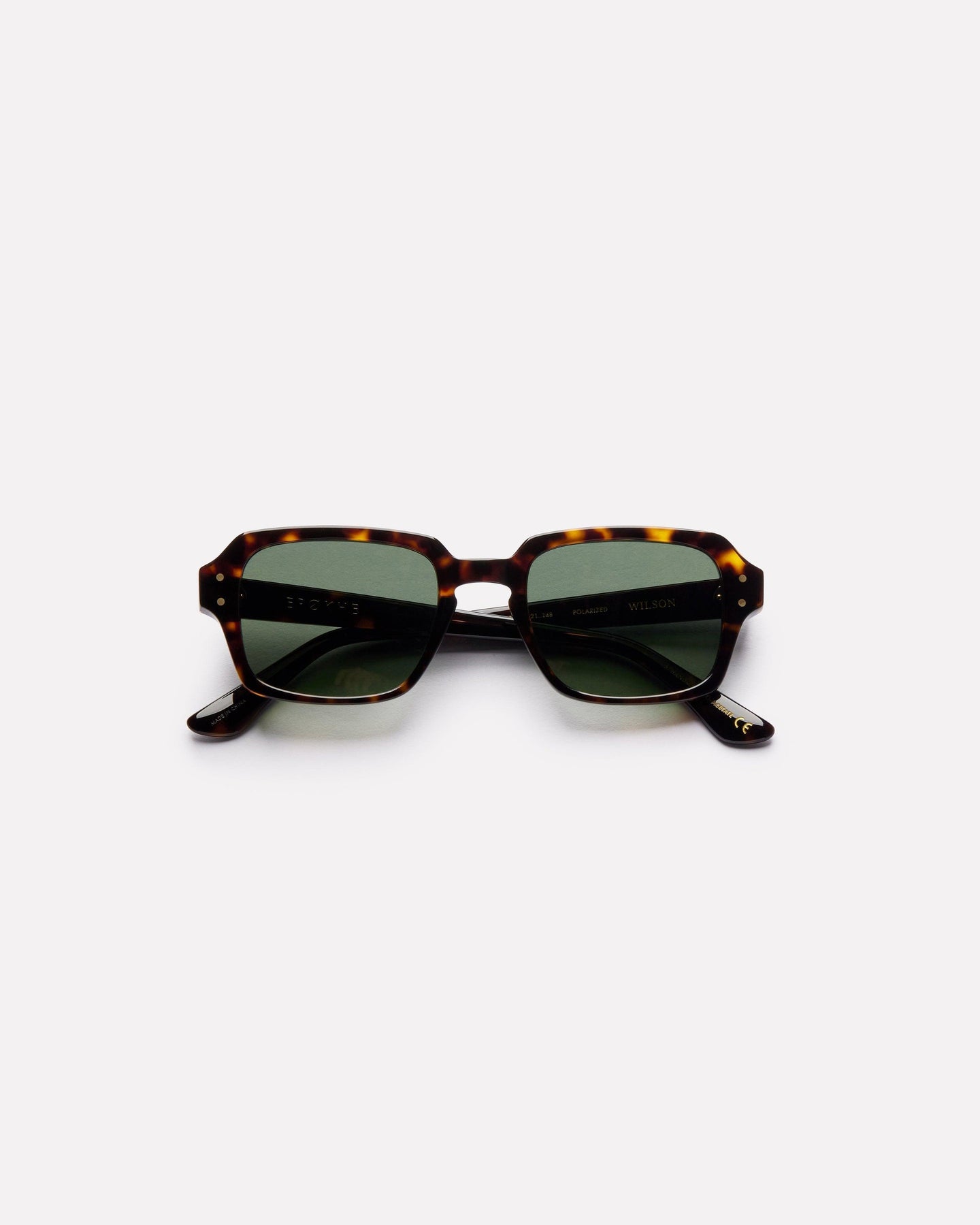 Wilson - Tortoise Polished / Green Polarized – EPOKHE EYEWEAR